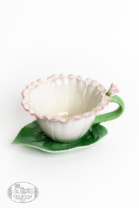 China: Blooming Carnation Tea Cup, Saucer, Dessert Plate & Spoon - St ...